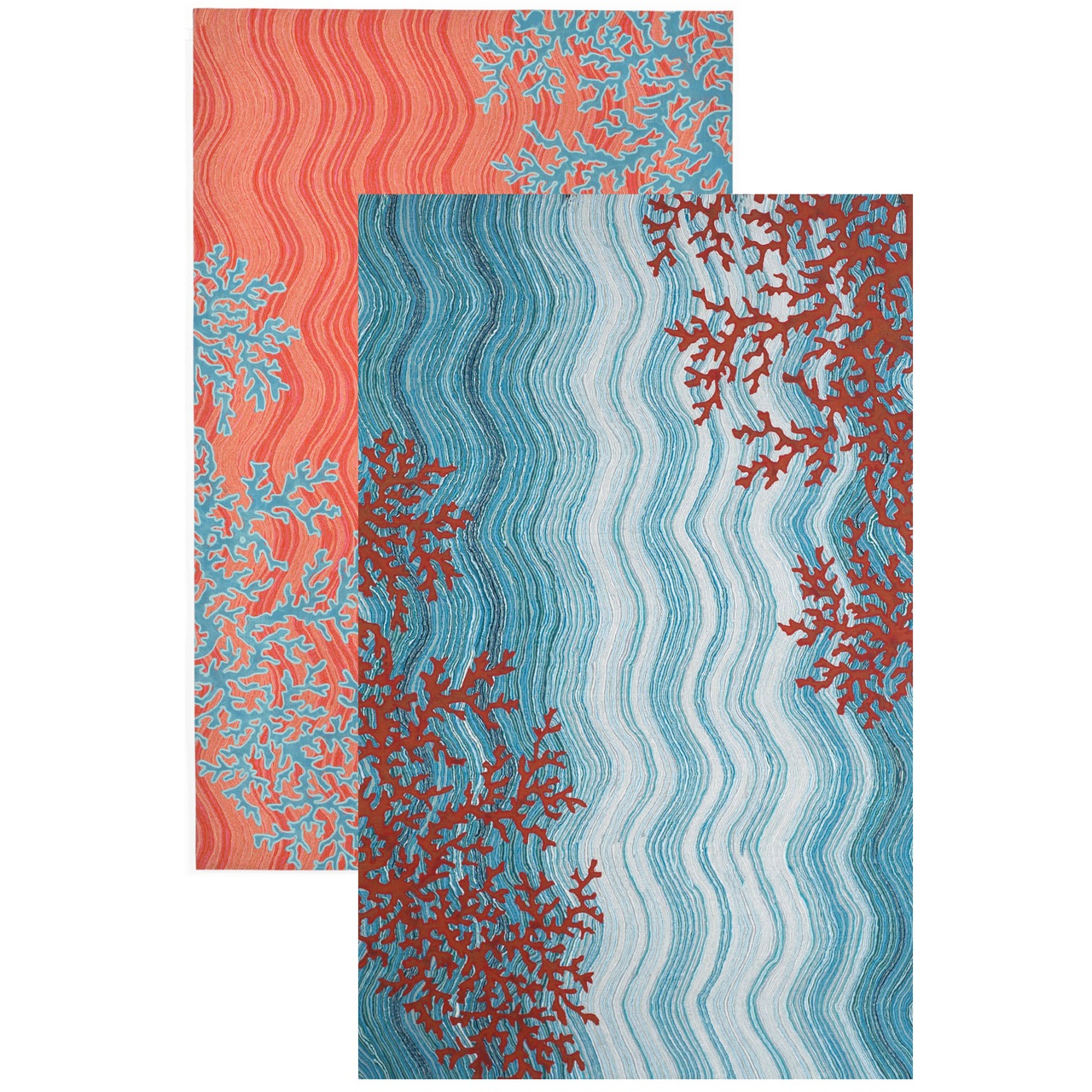 Coral Area Rug | Coral Reef Rug | Indoor Outdoor