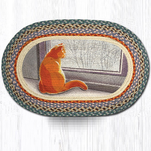 Cat Oval Braided Rug | Capitol Earth Rugs | Jute Area Rug