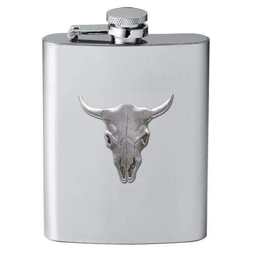Longhorn Cow Skull Flask | Heritage Pewter