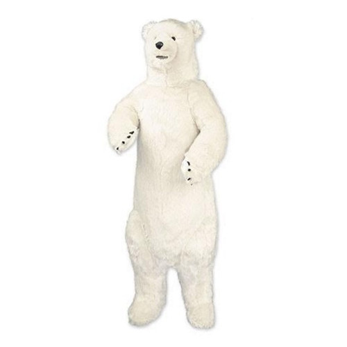 Standing Polar Bear Smiling Plush | Stuffed Animal | Life Size | Ditz ...