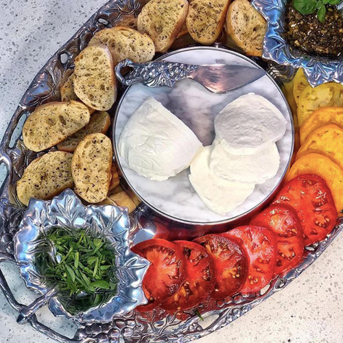 Grape Tray Set | Aluminum | Arthur Court