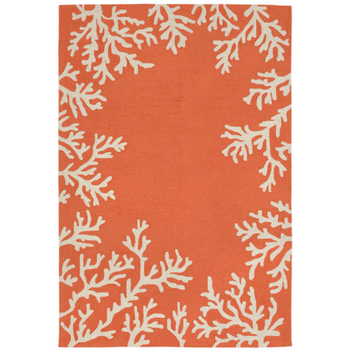 Coral Border Coral Area Rug | Trans Ocean