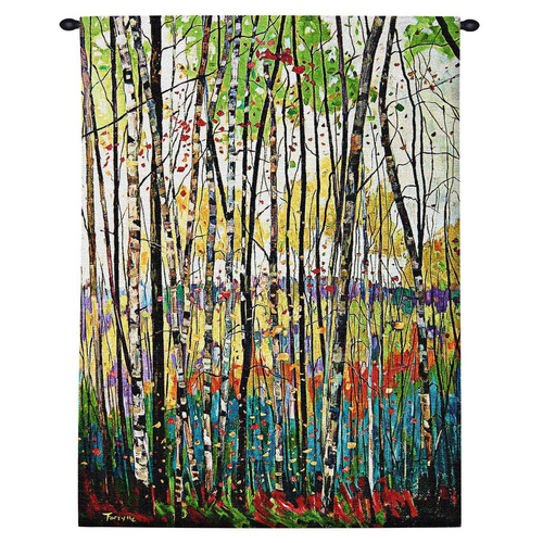 Birch Tree Tapestry Wall Hanging | Voile de Montagne | Fine Art Tapestries