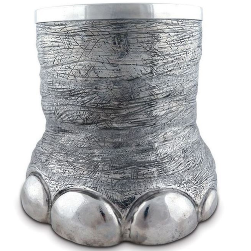 Elephant Ice Bucket | Foot | Pewter | Vagabond House