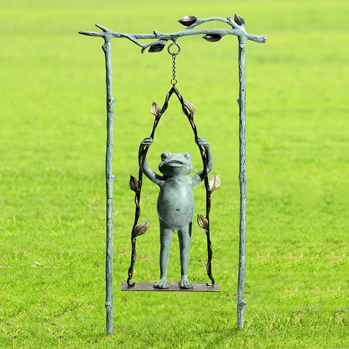 Frog Swing Garden Sculpture | Daredevil | SPI Home | 34797