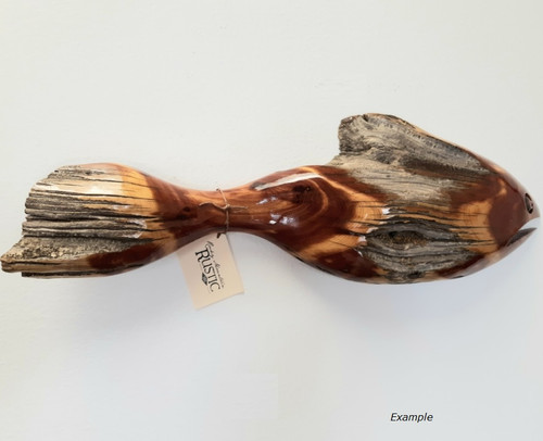 Fence Post Fish Medium Wall Sculpture | Real Wood Fish Wall Art | Rocky ...