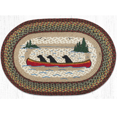 Labs Canoe Oval Braided Rug | Capitol Earth Rugs | OP-081