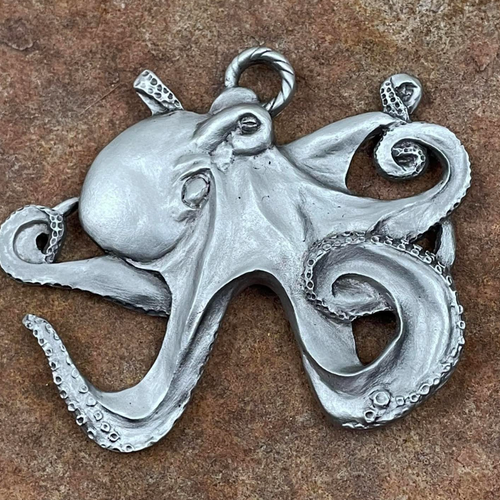 Octopus Pewter Ornament | Octopus Ornament | Schumann