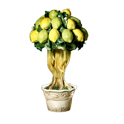 Italian Ceramic Lemon Tree Sculpture | Intrada Italy | INTTUT9208