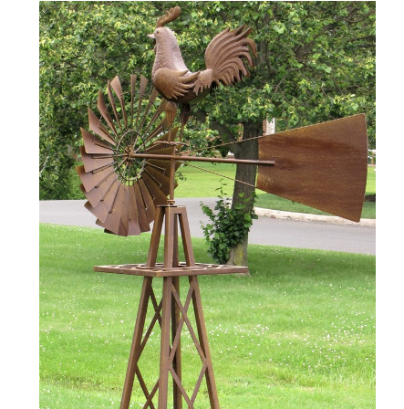 Large Rooster Windmill With Stand | Zaer International |ZR158195