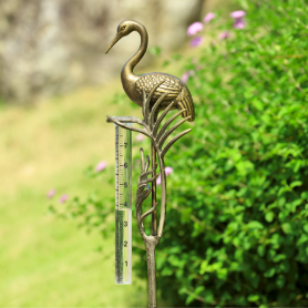 Crane Rain Watcher | Rain Gauge | Bird | Garden | Nursery | SPI