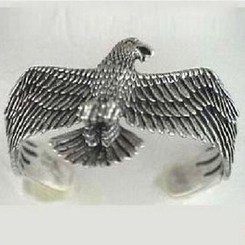 American Eagle Sterling Silver Cuff Bracelet Nature Jewelry