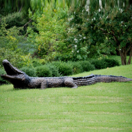 Alligator Statue | Large | Fountain | Outdoor Bronze