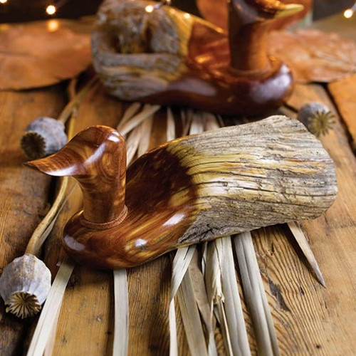 Fence Post Duck Sculpture | Wood Duck Decoy | Rocky Mountain Rustic