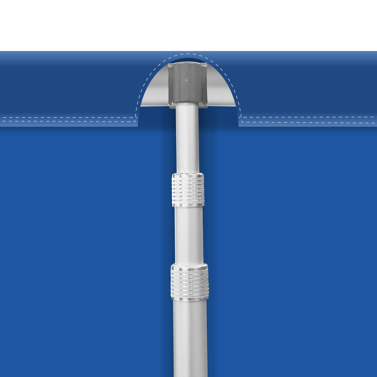 Expandable Wall Center Support Pole
