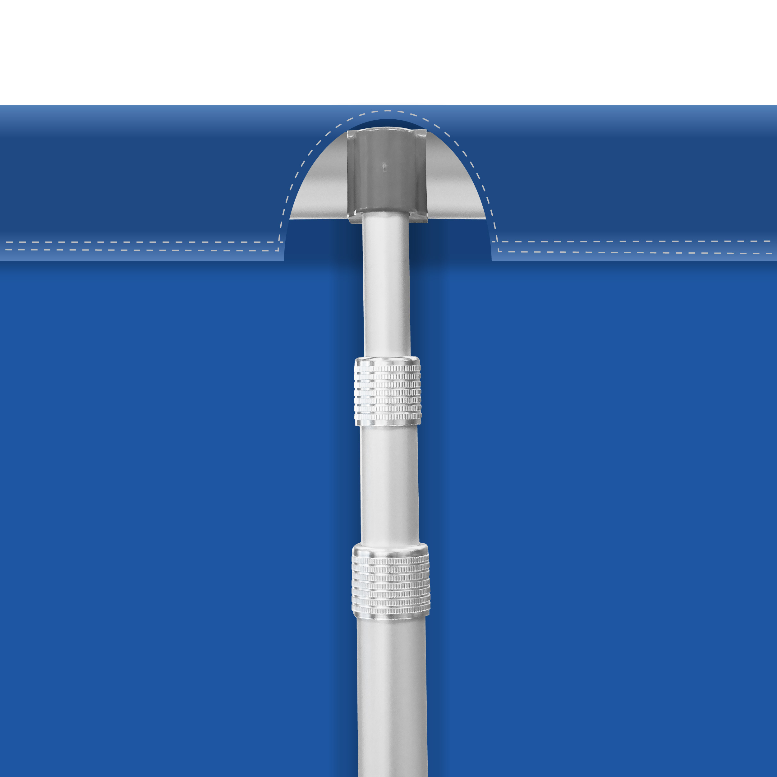 Expandable Wall Center Support Pole