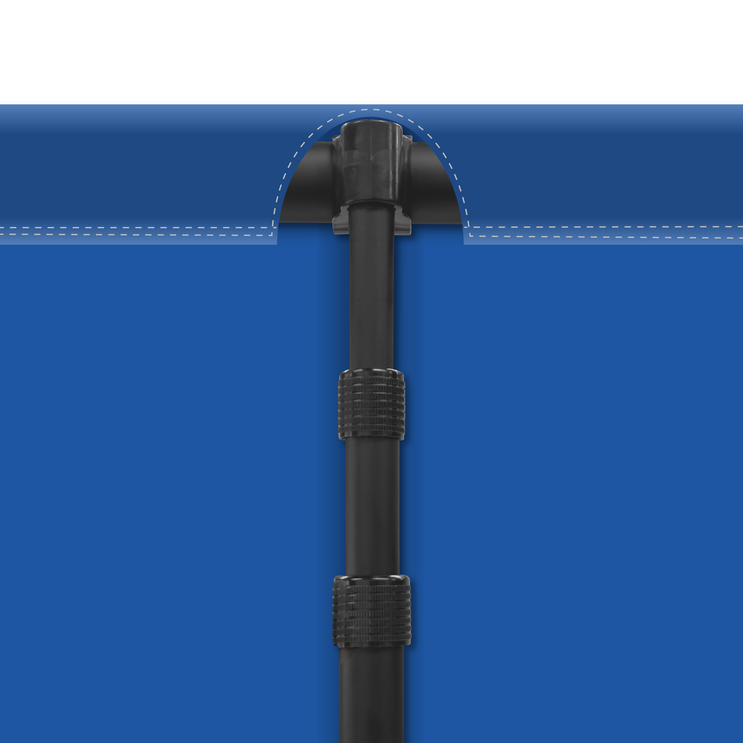 Expandable Wall Center Support Pole