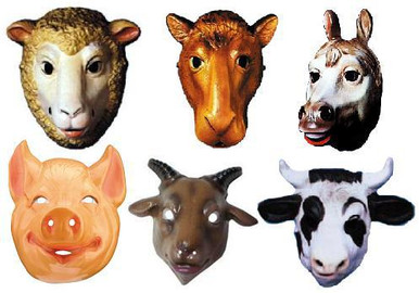 Nativity Animal Mask Set | Free Shipping