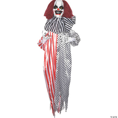 5' Hanging Shaking Clown Halloween Decoration - FantasyCostumes.com