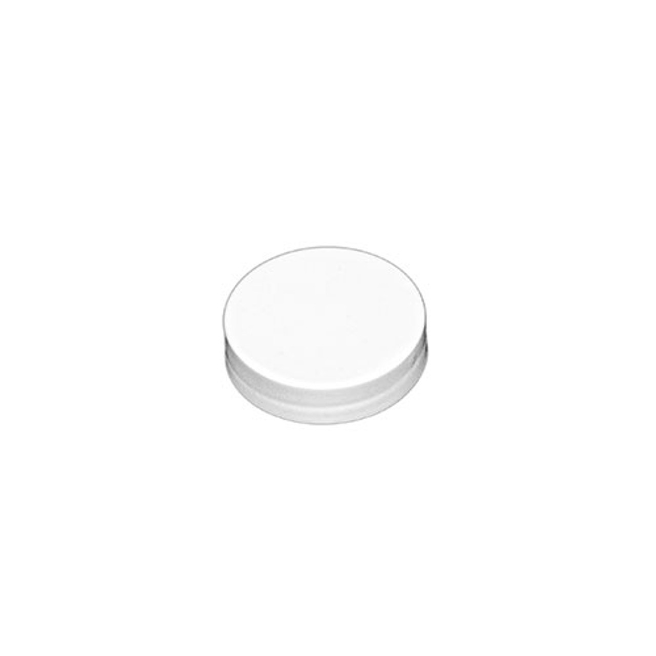 43-400 White PP Smooth Foam Lined Continuous Thread Cap