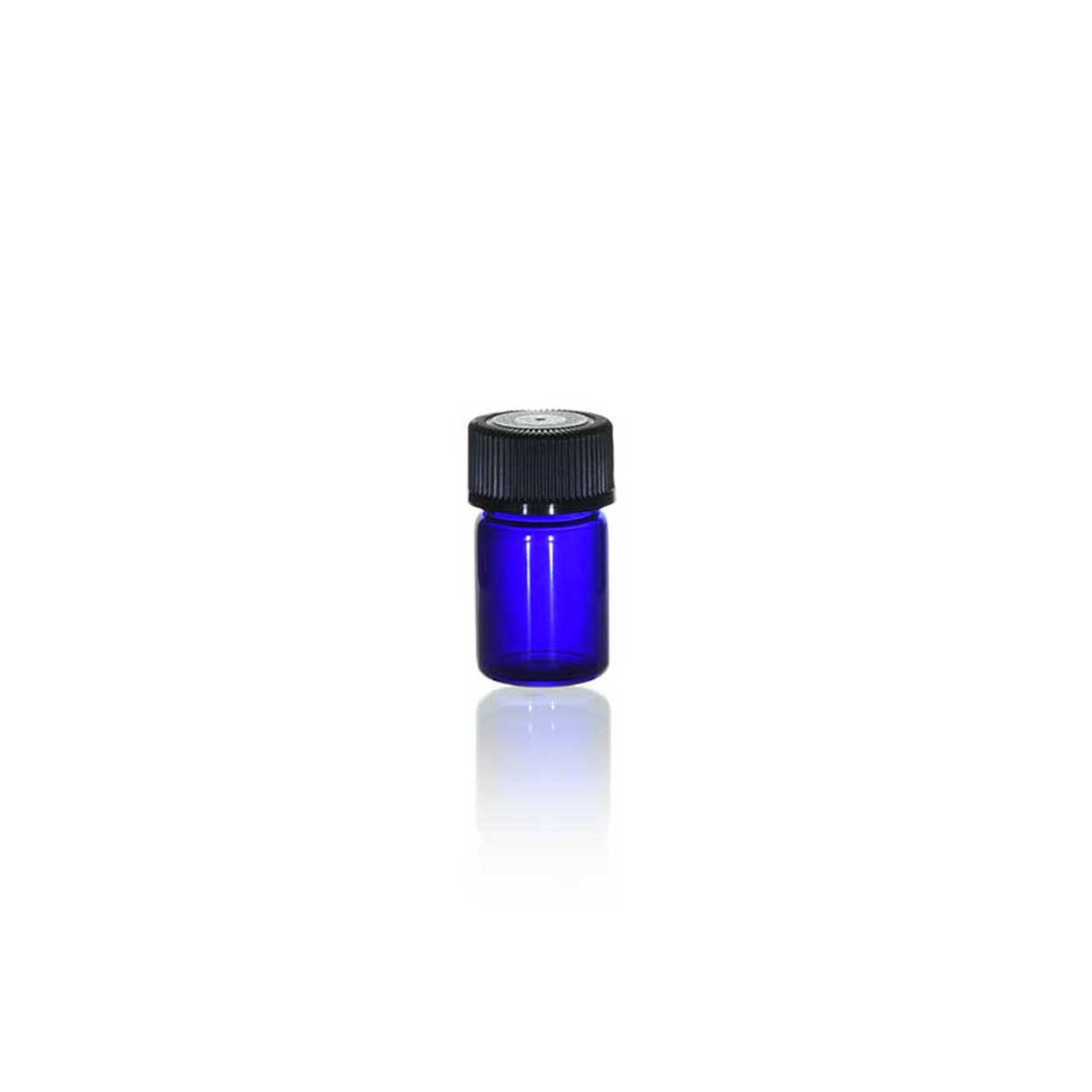 5/8 Dram Cobalt Blue Glass Vial | Wholesale Glass Vials