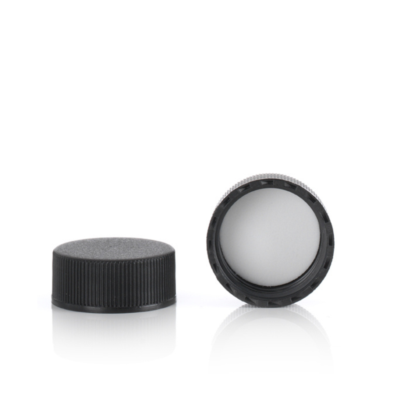 24-400 Black Foam Lined Continuous Thread Closure