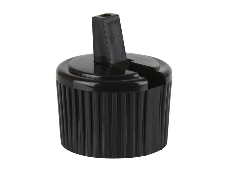 24-410 Black Polypropylene Turret Cap
