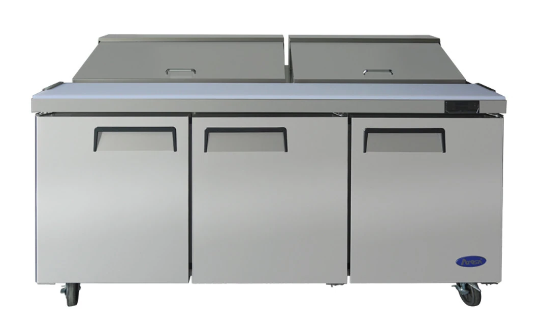 Atosa - 72" Refrigerated Sandwich Prep Table - MSF8304GR