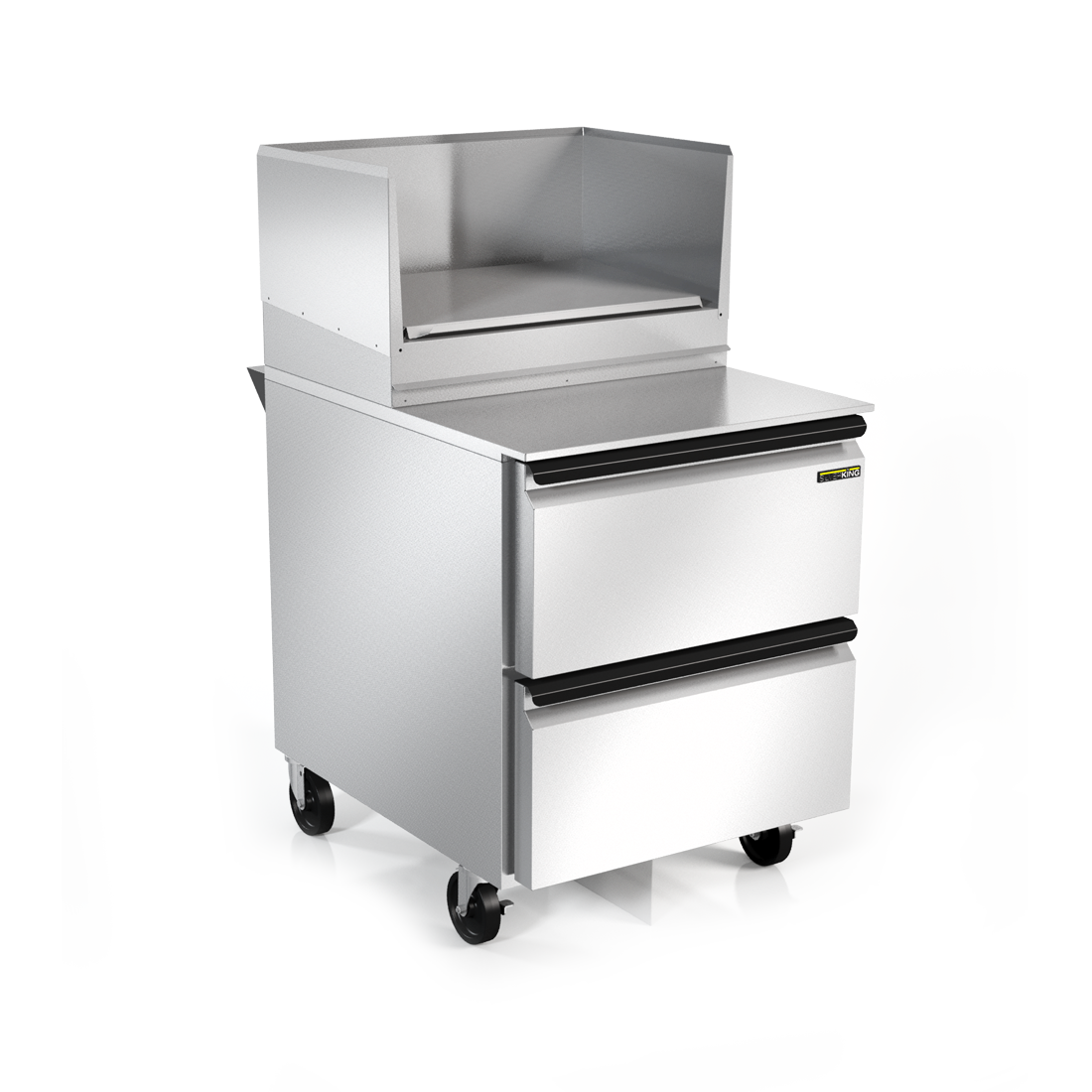 SilverKing - 27" Refrigerated Prep Table w/ Heat Shield - SKPZ27-EDUS1