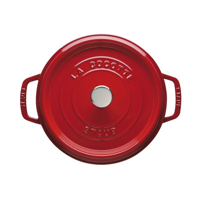 Staub - 3.8 L (4 QT) Cherry Red Round Cocotte