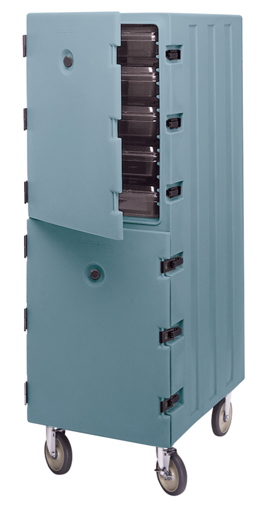Cambro 1826DBC401 Camcart® Slate Blue Double Compartment Food Storage ...
