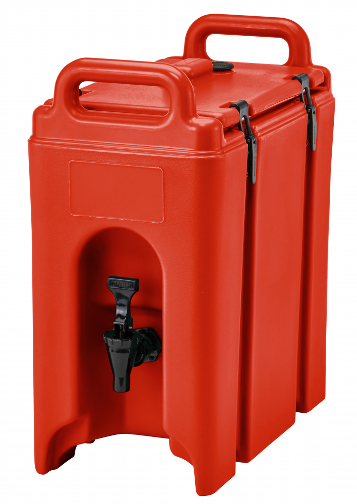 Cambro 250LCD158 Camtainers® 2.5 Gallon Hot Red Insulated Beverage ...