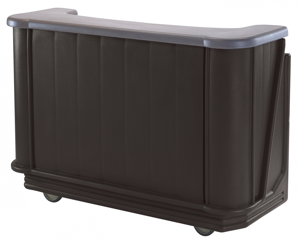 Cambro BAR650CP420 Granite Gray and Black Cambar 67" Portable Bar with ...