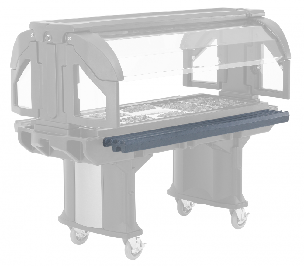 Cambro VBRR5191 5' Granite Gray Tray Rail for Versa Food Bars and Work ...