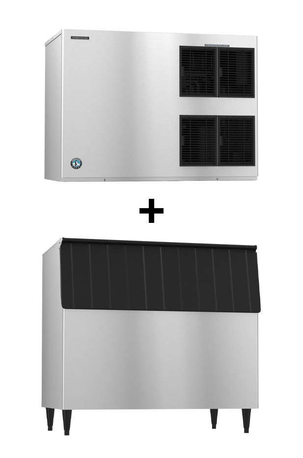 Hoshizaki - 1865 lb 48" Air Cooled Crescent Cube Ice Machine With 500 ...