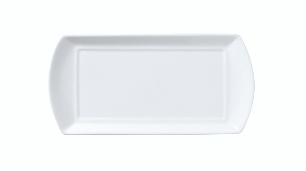 William Edwards - 9 3/4 In X 5 In Classic White Rectangle Tray (12 Per ...