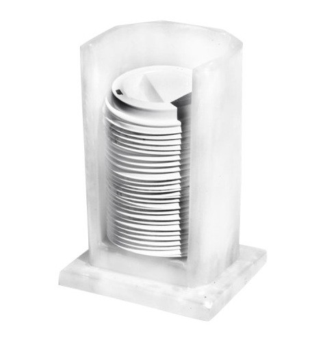 Kenny Mack - 4.5" x 8" Shell Carved Coffee Break Cup/Lid Holder 6/Case ...