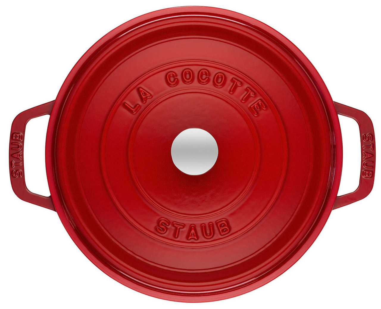 Staub - 2.5L (2.75 QT) Cast Iron Cherry Cocotte - 1033360