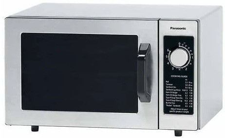 Panasonic - 0.8 Cu Ft Commercial Microwave Oven w/ Dial Control & 1000 ...