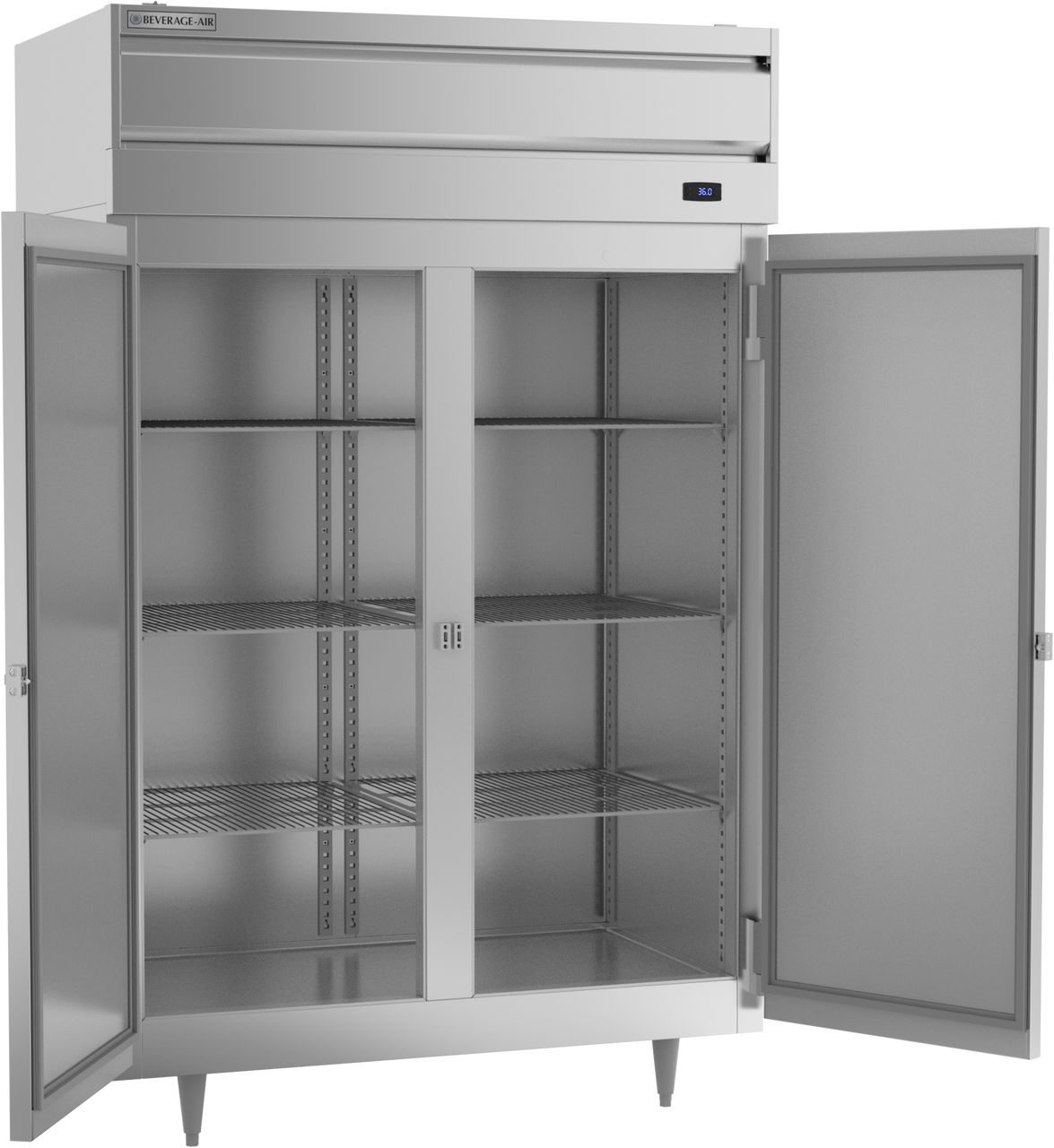 Beverage-Air - 52" P Series Stainless Steel Reach-In Refrigerator w/ 2 ...