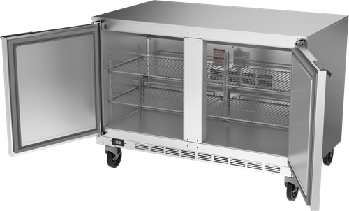 Beverage-Air - 48" Mobile Undercounter Freezer w/ 2 Solid Swing Doors ...