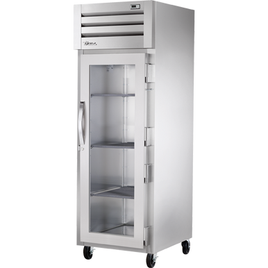 True - Spec Series 27.5" Stainless Steel Freezer w/ 1 Glass Swing Door ...