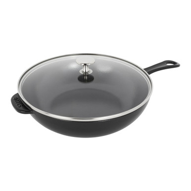 Staub - Black 10" Daily Pan With Glass Lid