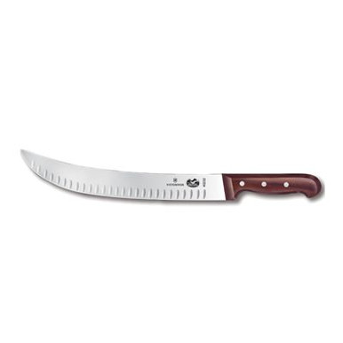 Victorinox - 12" Curved Granton Edge Cimeter Knife with Rosewood Handle ...