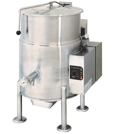 Cleveland - Splash Proof 25 Gallon Natural Gas Stationary Steam Kettle ...