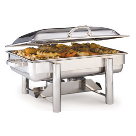 D.W. Haber - Tempo 8 Qt Stainless Steel Rectangular Chafer w/ Hinged ...