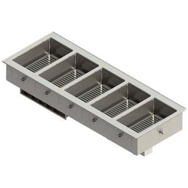 Vollrath - Five Well Drop-In Dry Hot Well 208/240V w/ Thermostatic ...