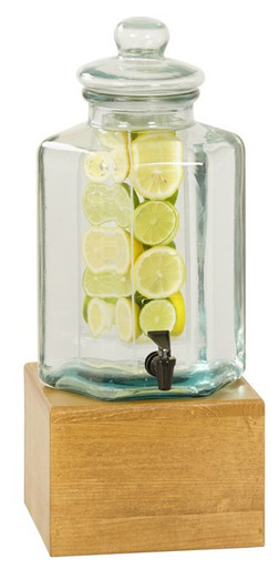 Cal Mil - 2 Gallon Madera Vintage Glass Beverage Dispenser W/ Infusion ...