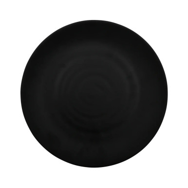 G.E.T - Nara 12" Black Round Dinner/Entree Plate (12 Per Case) - BF-12-BK