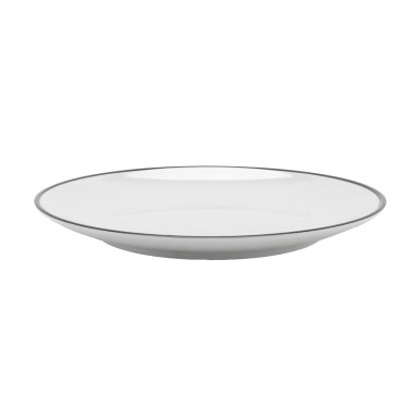G.E.T - Settlement Bistro 11" White W/ Black Trim Round Dinner Plate ...